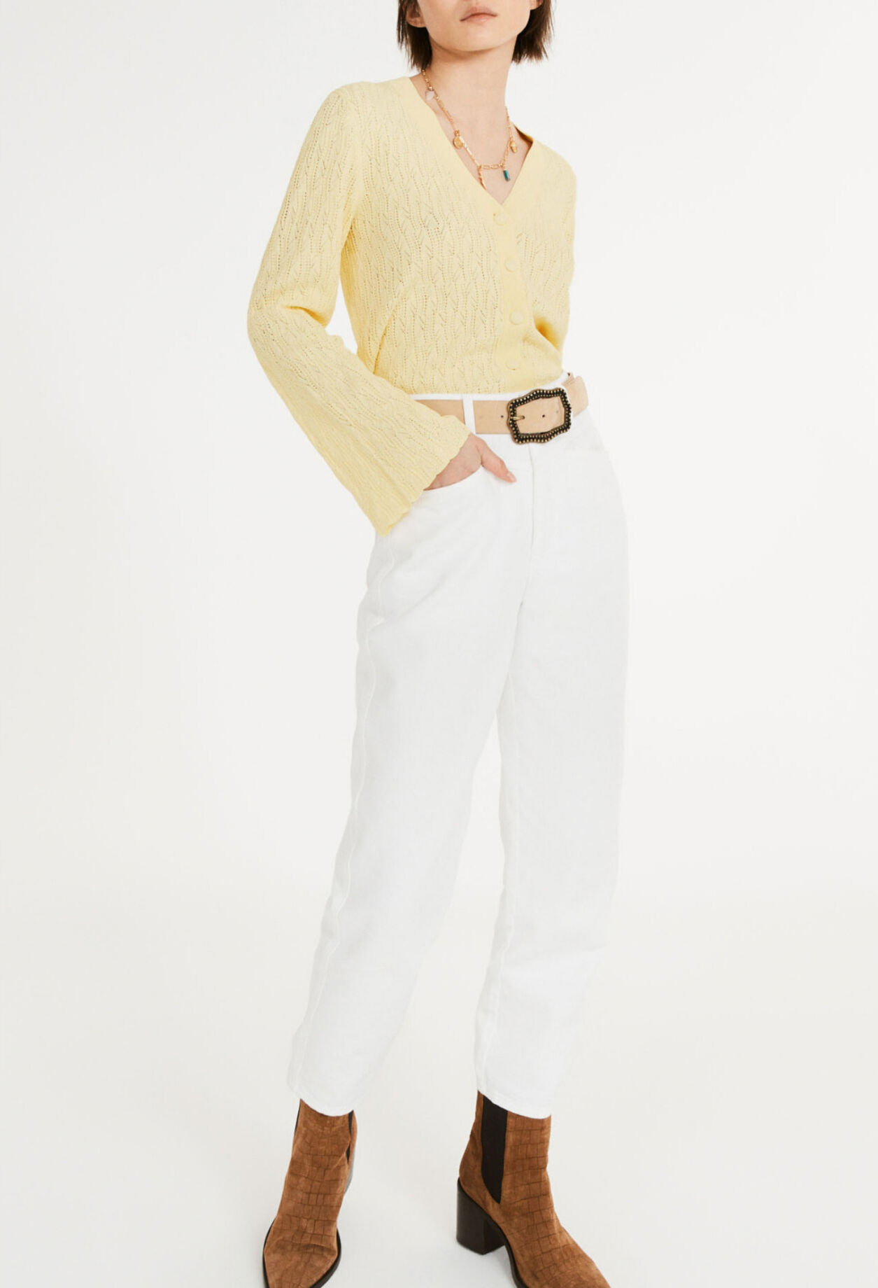 Fancy stitch cardigan for women | Claudie Pierlot
